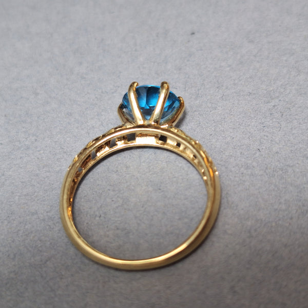 9ct Gold Blue Topaz Ring – Regent Jewellers Weston